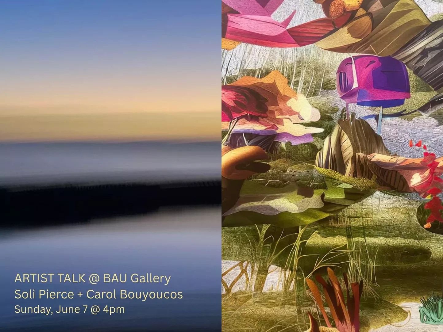 Artist Talk: Soli Pierce and Carol Bouyoucos: “Eternal Cycle: Nature ...